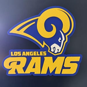 Los Angeles Rams Sign With Raised Letters - Etsy