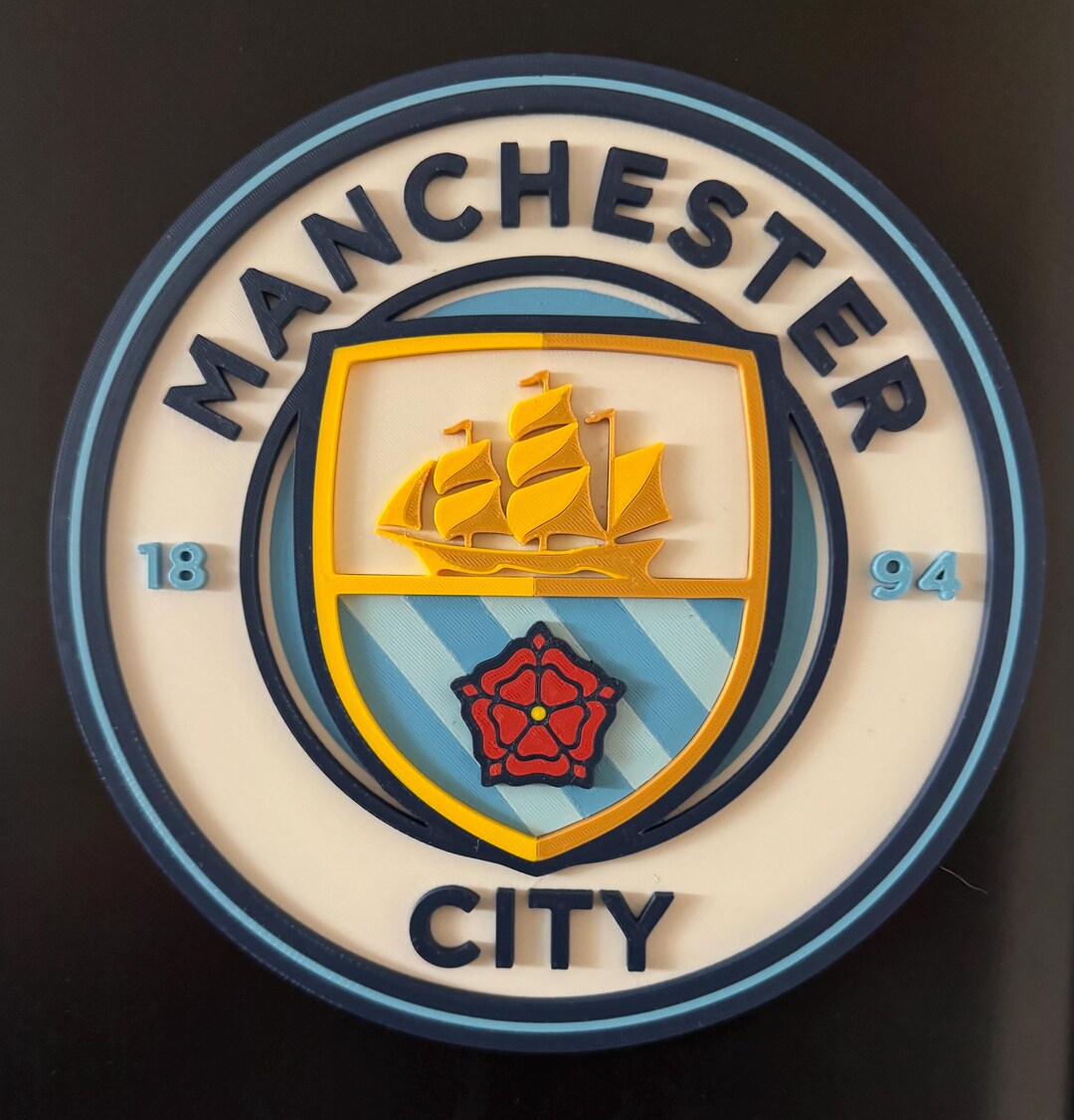 Manchester City Sign With Raised Letters - Etsy