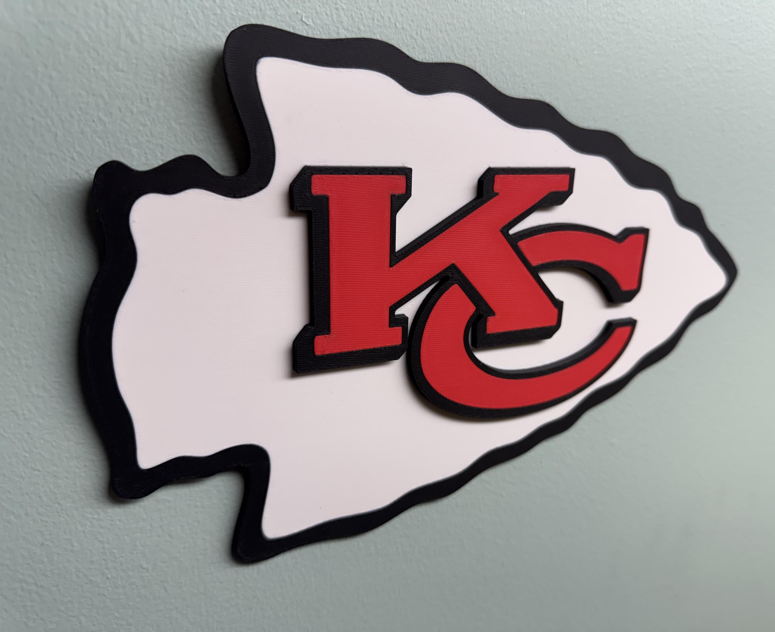 Kansas City Chiefs Sign With Raised Letters - Etsy