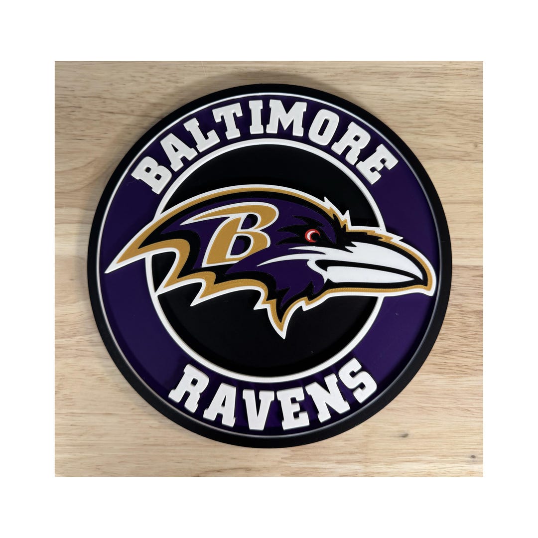 Baltimore Ravens Sign With Raised Letters - Etsy