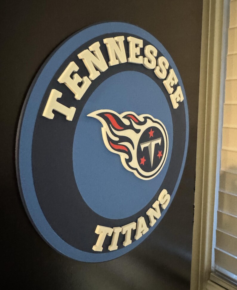 Tennessee Titans Sign With Raised Letters - Etsy