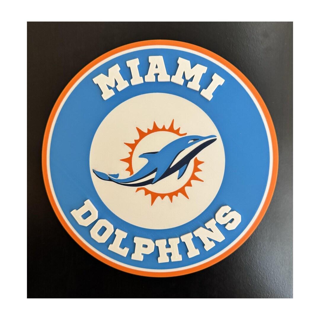 Miami Dolphins Sign With Raised Letters - Etsy