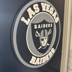 Las Vegas Raiders Sign With Raised Letters - Etsy