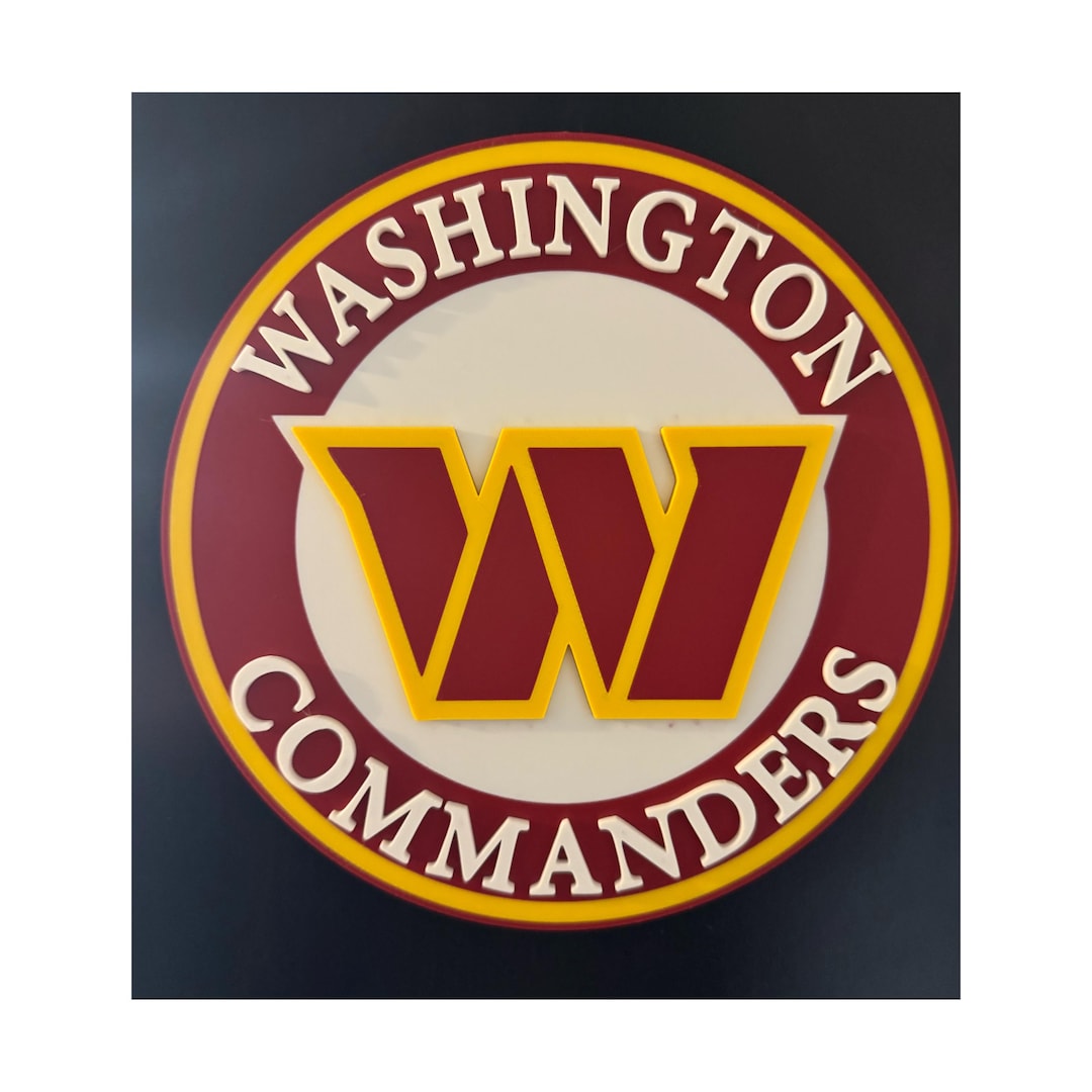 Washington Commanders Sign With Raised Letters - Etsy