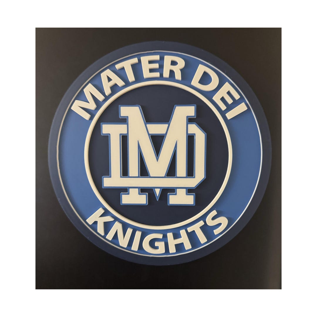 Mater Dei Knights Sign With Raised Letters - Etsy