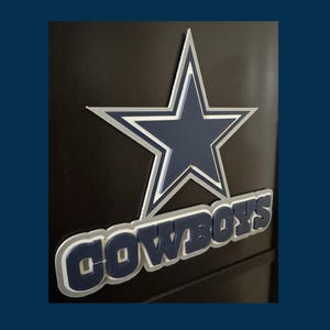 Dallas Cowboys Sign With Raised Letters - Etsy