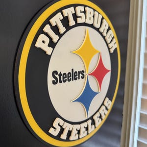 Pittsburgh Steelers Sign With Raised Letters - Etsy