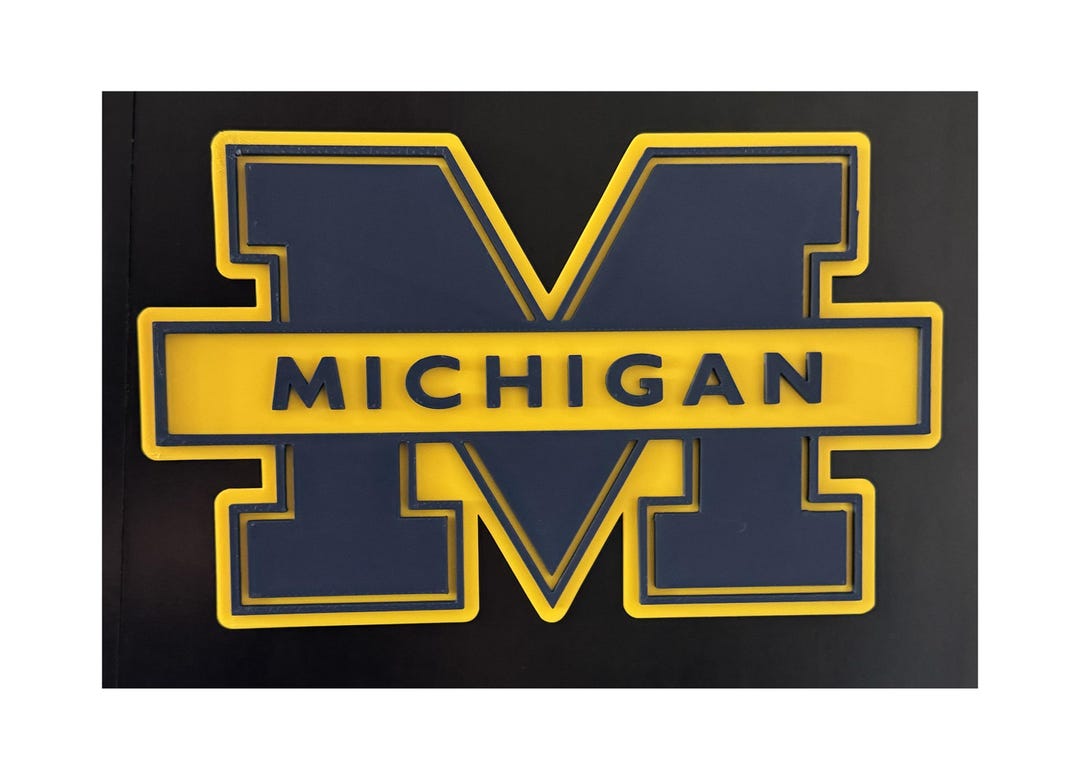 Michigan Sign With Raised Letters - Etsy