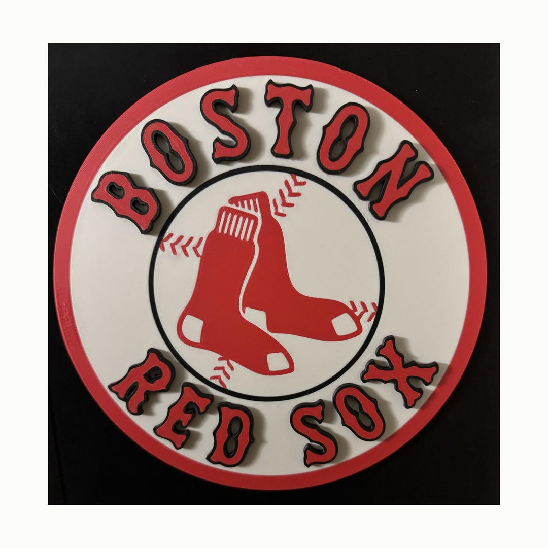 Boston Red Sox Sign With Raised Letters - Etsy