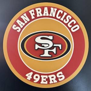San Francisco 49ers Sign With Raised Letters - Etsy