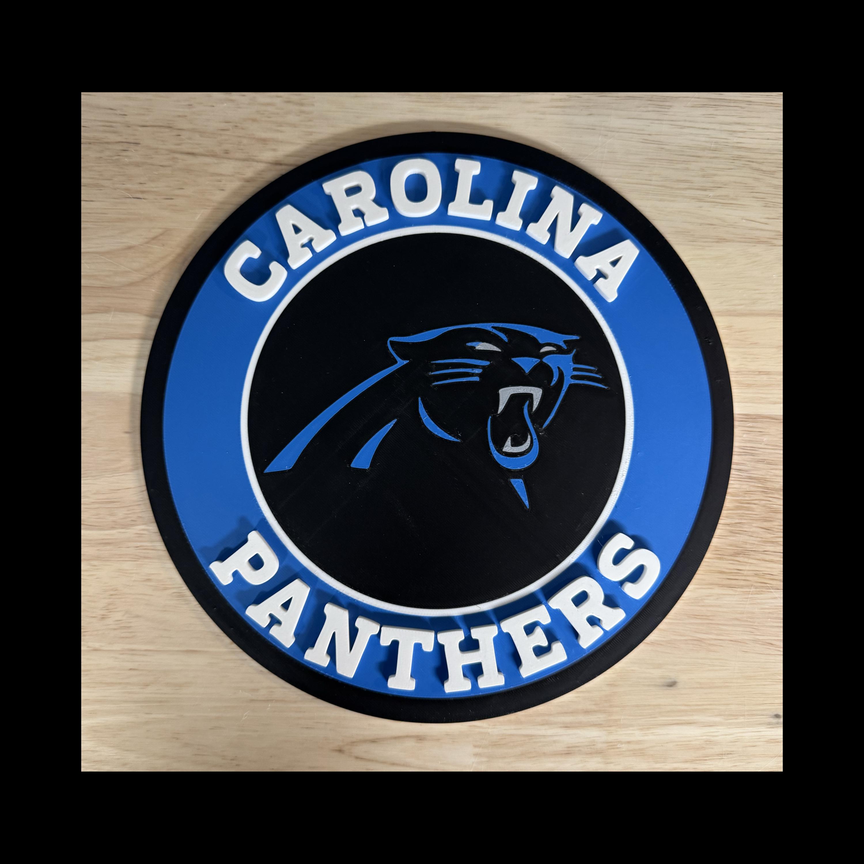 Carolina Panthers Sign With Raised Letters - Etsy