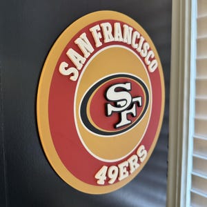 San Francisco 49ers Sign With Raised Letters - Etsy