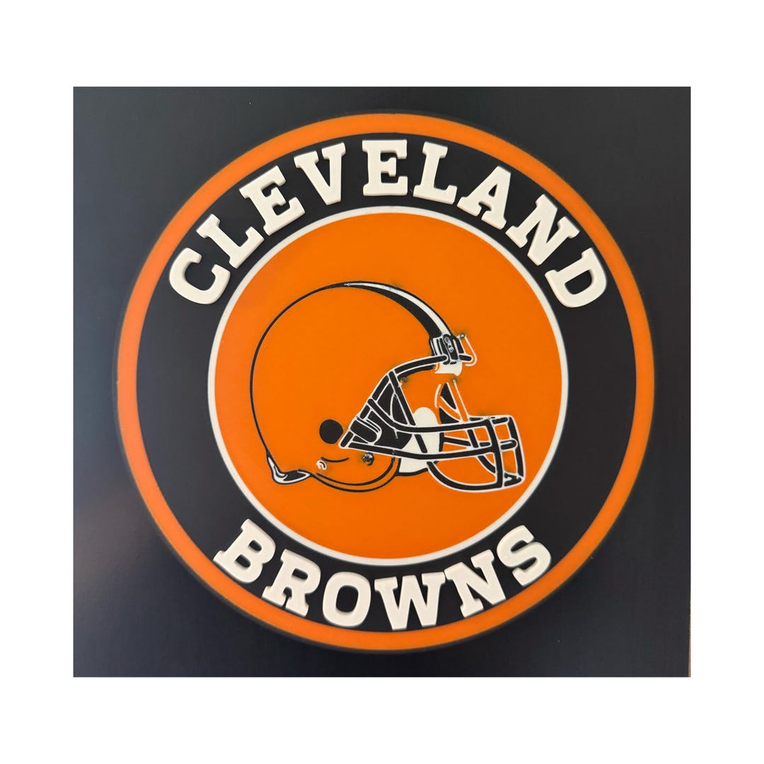 Cleveland Browns Sign With Raised Letters - Etsy
