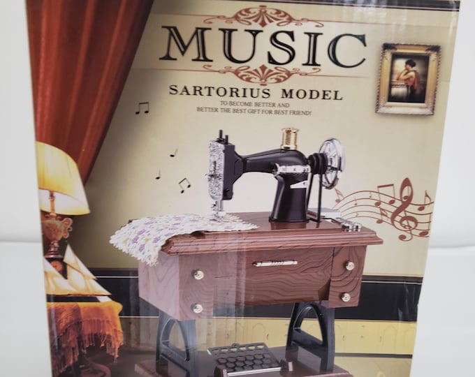 Vintage Musical Sartorius Sewing Machine Animated Music Box - Etsy