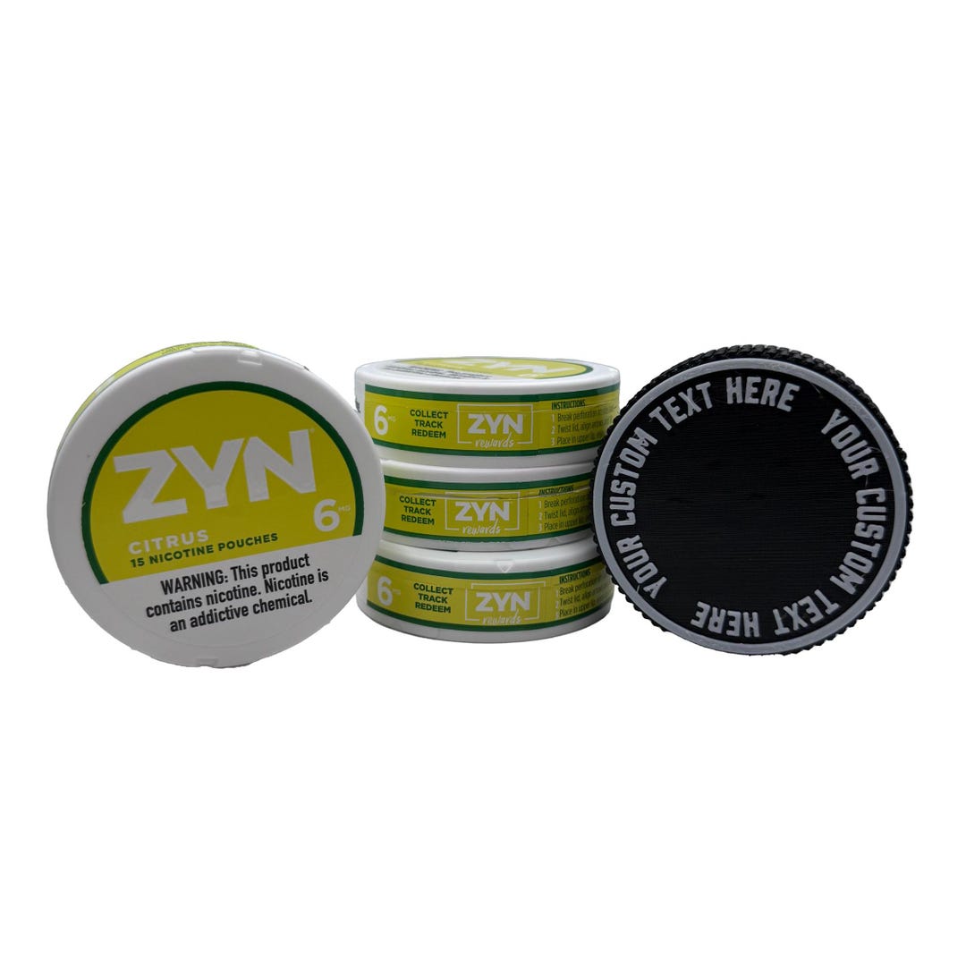 Custom Flexible ZYN Can - Pouch Container | Personalizable | Water ...