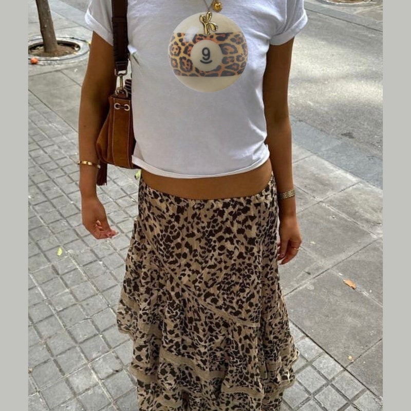 Y2k Leopard Print Tops - Etsy