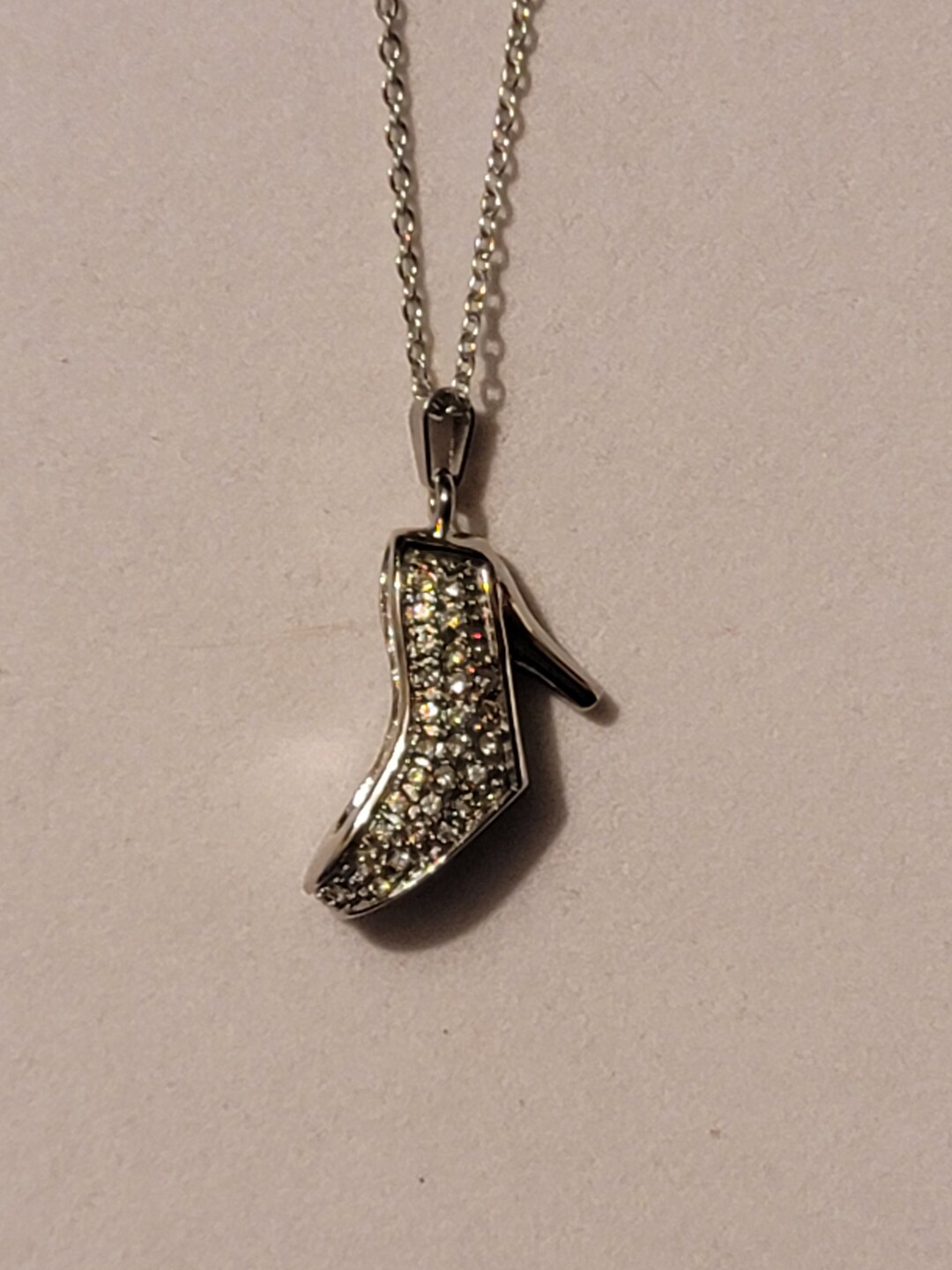 Rhinestone High Heel Shoe Cremation Urn Necklace - Stainless Steel - Etsy