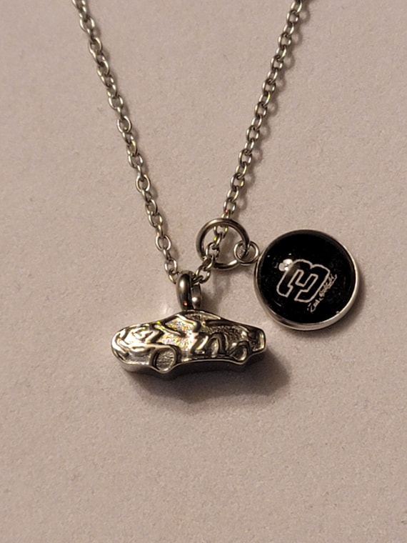 Silver NASCAR Cremation Urn Necklace Cremation Jewelry for Human Ashes Cremation Necklace Race Car Ashes Necklace Memorial Necklace Etsy