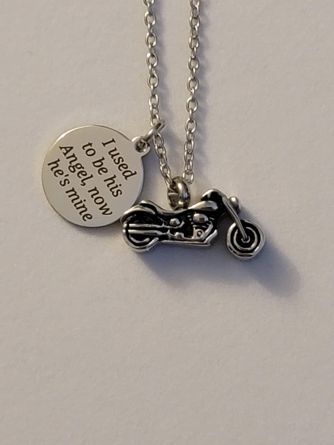 Silver Motorcycle Cremation Urn Necklace, Cremation Jewelry, Urn ...