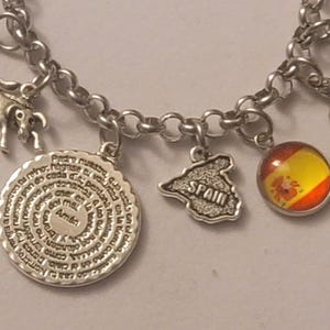 Silver Spain Charm Bracelet: Spanish Travel Souvenir - Etsy