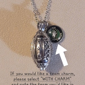 Silver Football Locket Cremation Urn Necklace: Memorial Jewelry - Etsy