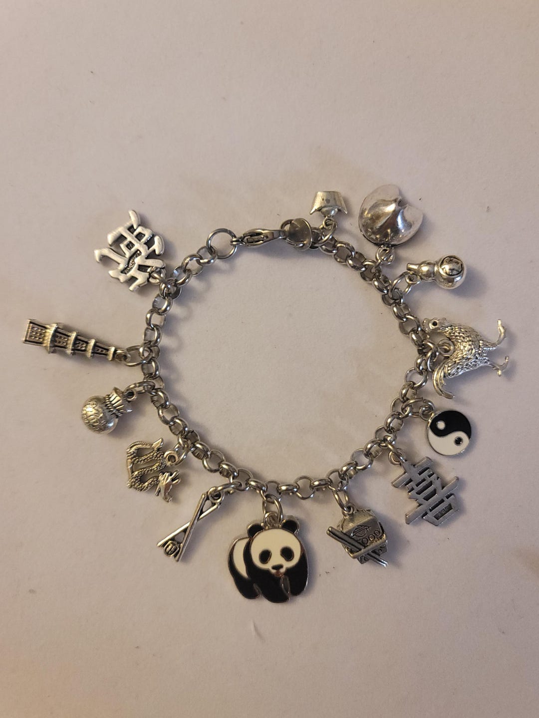 Silver Chinese/china Chain Bracelet, China Charm Bracelet, Bracelet ...