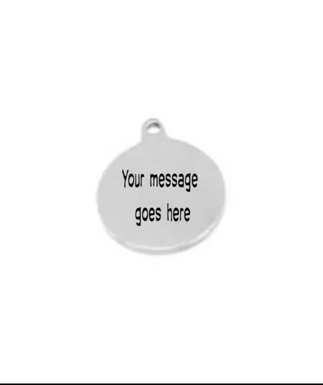 Silver Custom Engraved Charm, Engraving, Personalized Charm, Engraved ...