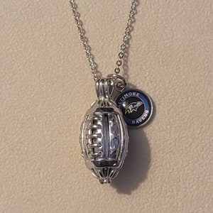 Silver Football Locket Cremation Urn Necklace: Memorial Jewelry - Etsy