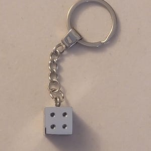 Silver Dice Cremation Urn Keychain: Stainless Steel Memorial Jewelry - Etsy