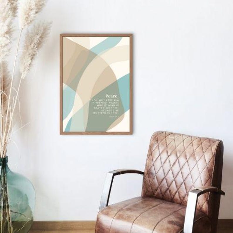 Isaiah 26:3 Scripture Poster - Etsy