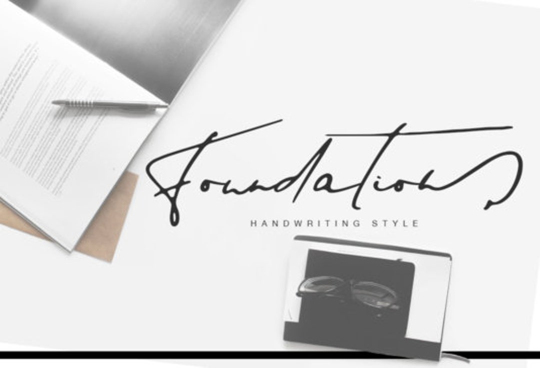 Foundation Font, Calligraphy Font, Script Font, Beautiful Font, Vintage ...