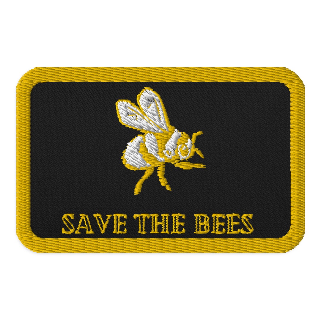 Save the Bees Embroidered Patches - Etsy