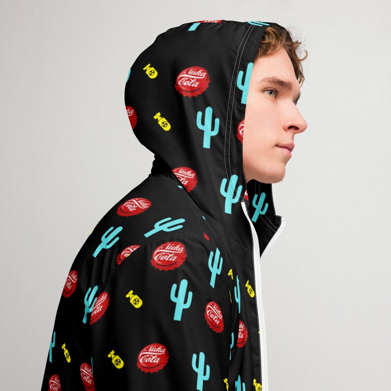 Nuka Cola Fallout Vault 33 New Vegas All Over Print Wind Breaker Rain ...