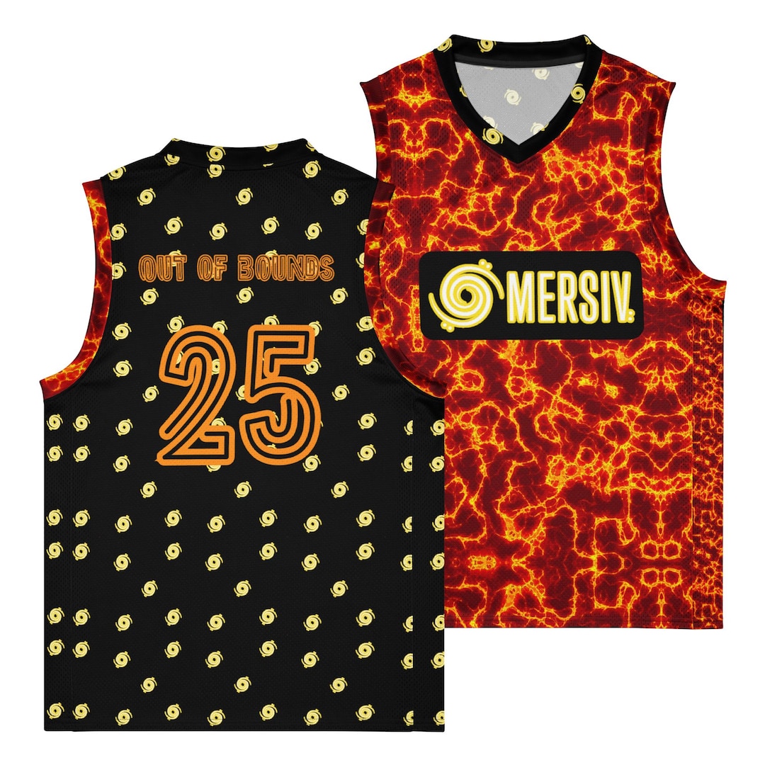 Mersv Lava Split Custom EDM Basketball Jersey - Etsy