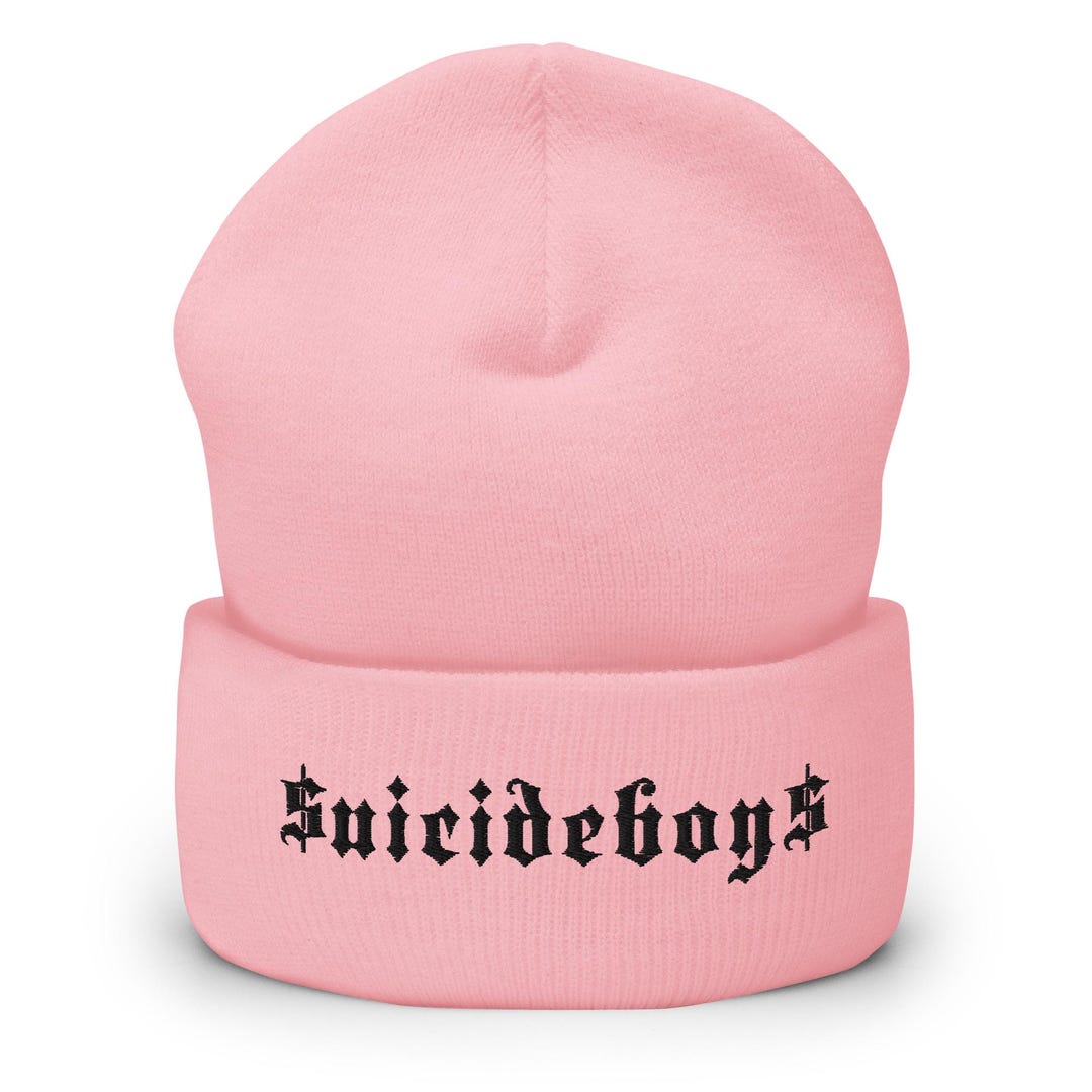 Suicideboys Custom Black Letter Embroidery Beanie G59 Ftp Grey Five ...