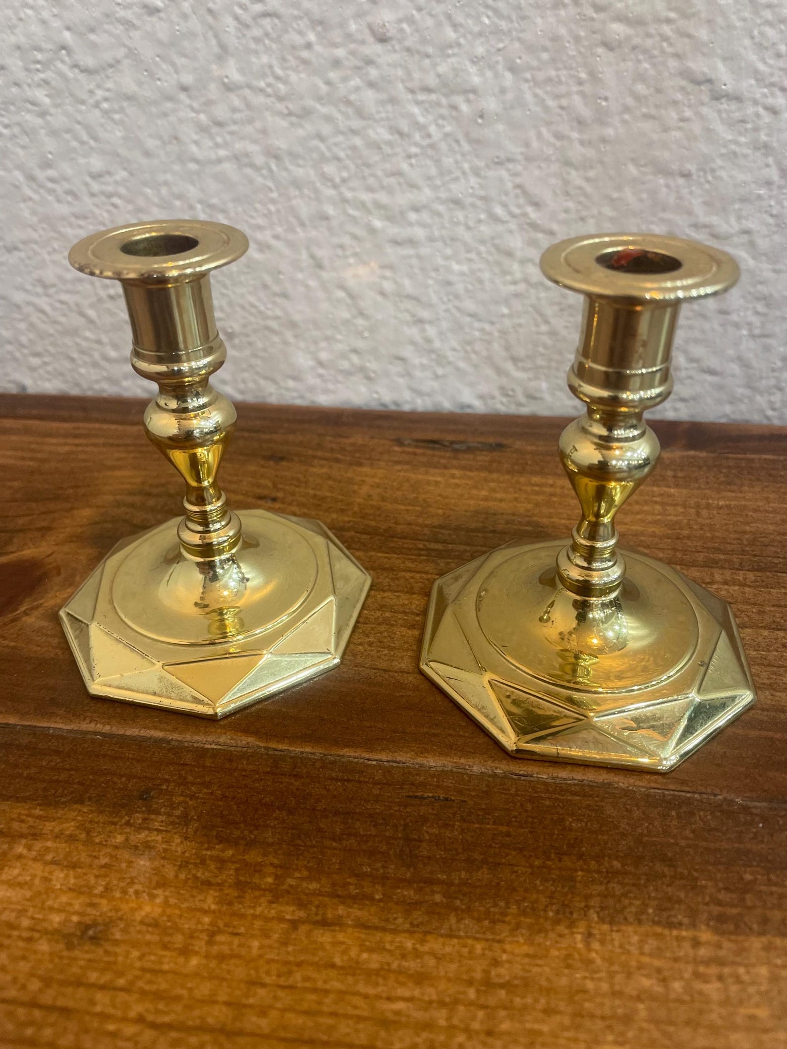 Baldwin Polished Brass Candlesticks - Etsy