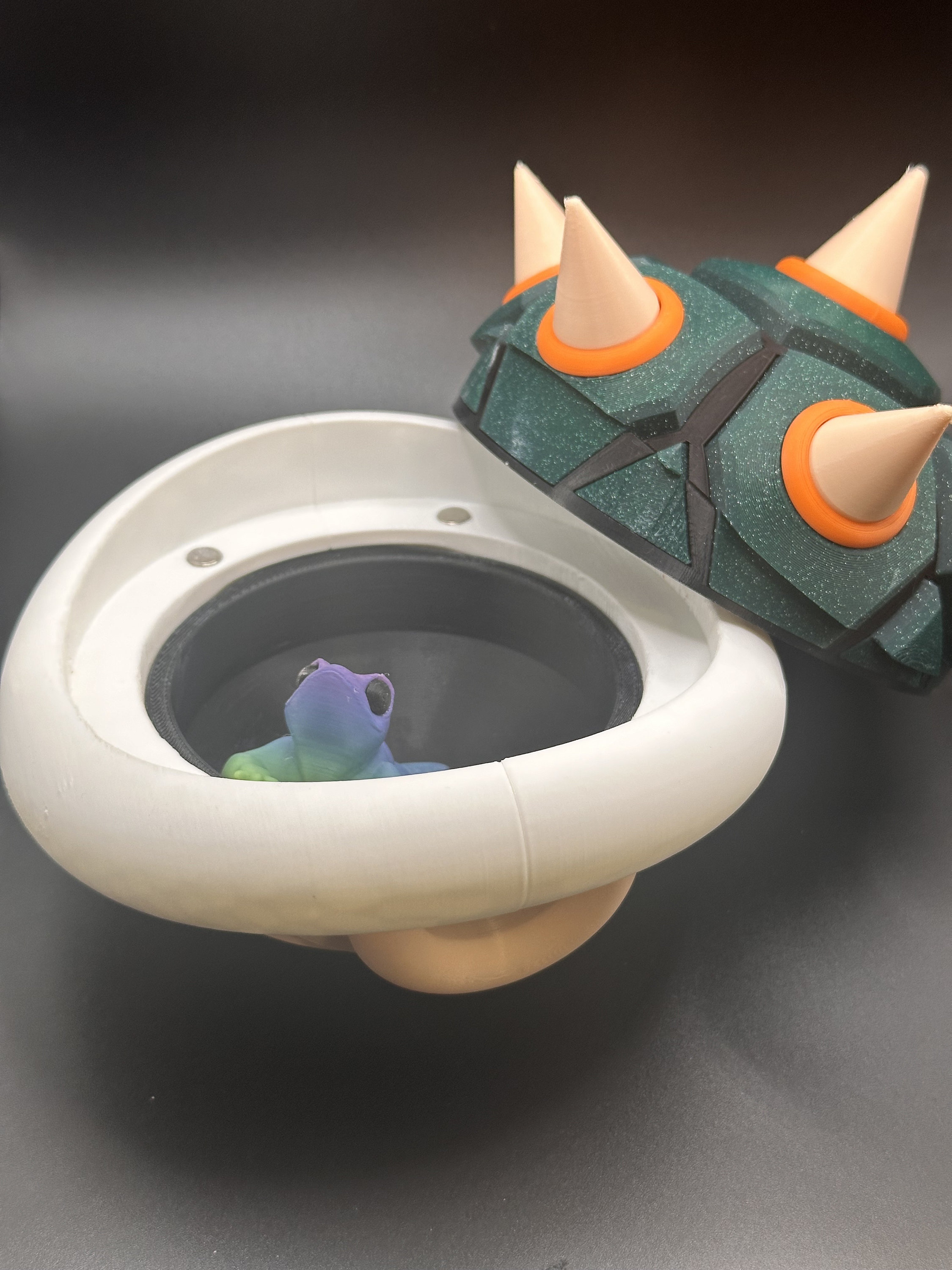 3D Printed Long Spike Shell, Piggy Bank, Geek Gift, Video Game Decor ...