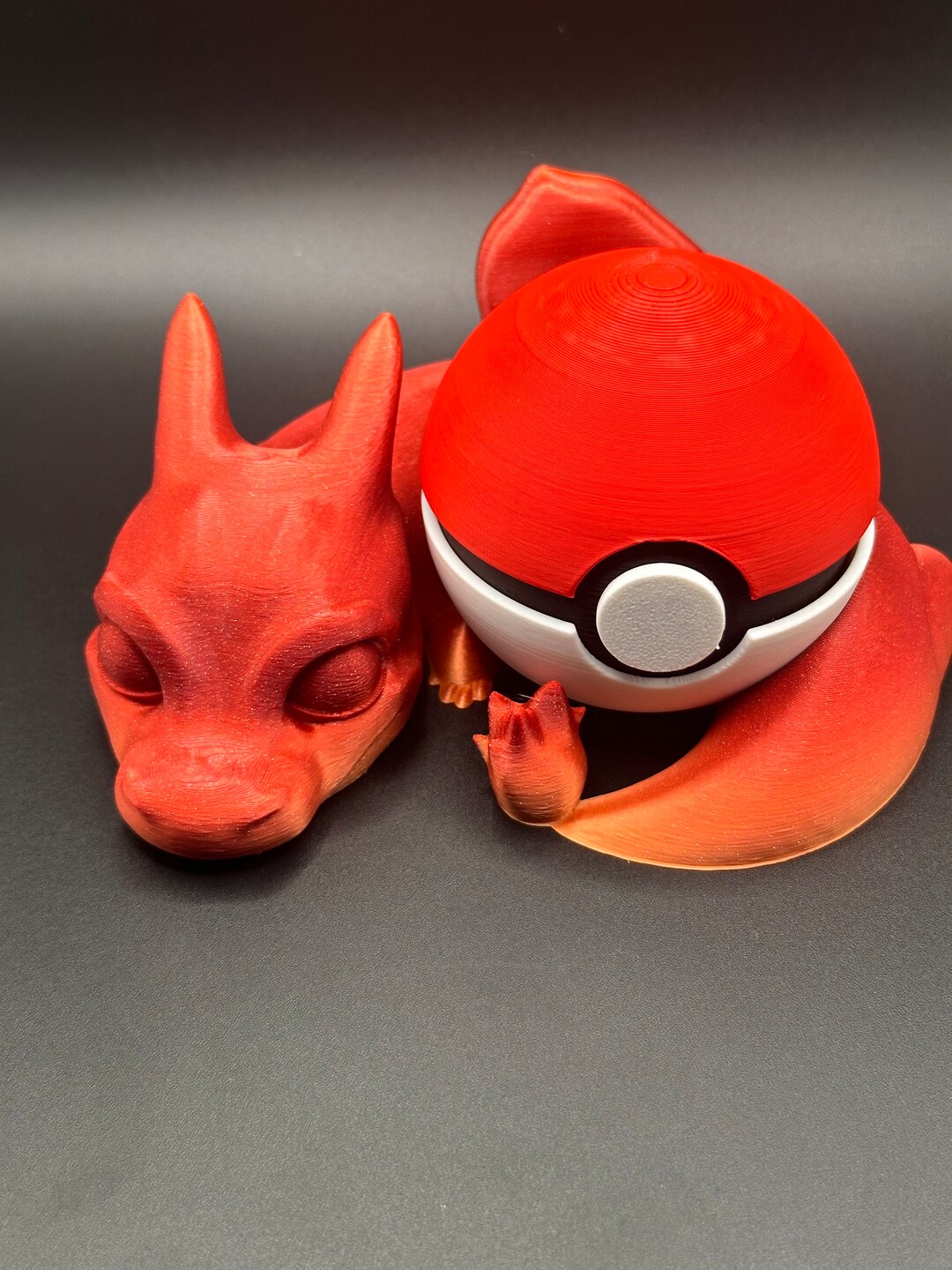 3D Printed Sleeping Charizard, Pokemon, Video Game Decor, Geek Gift ...