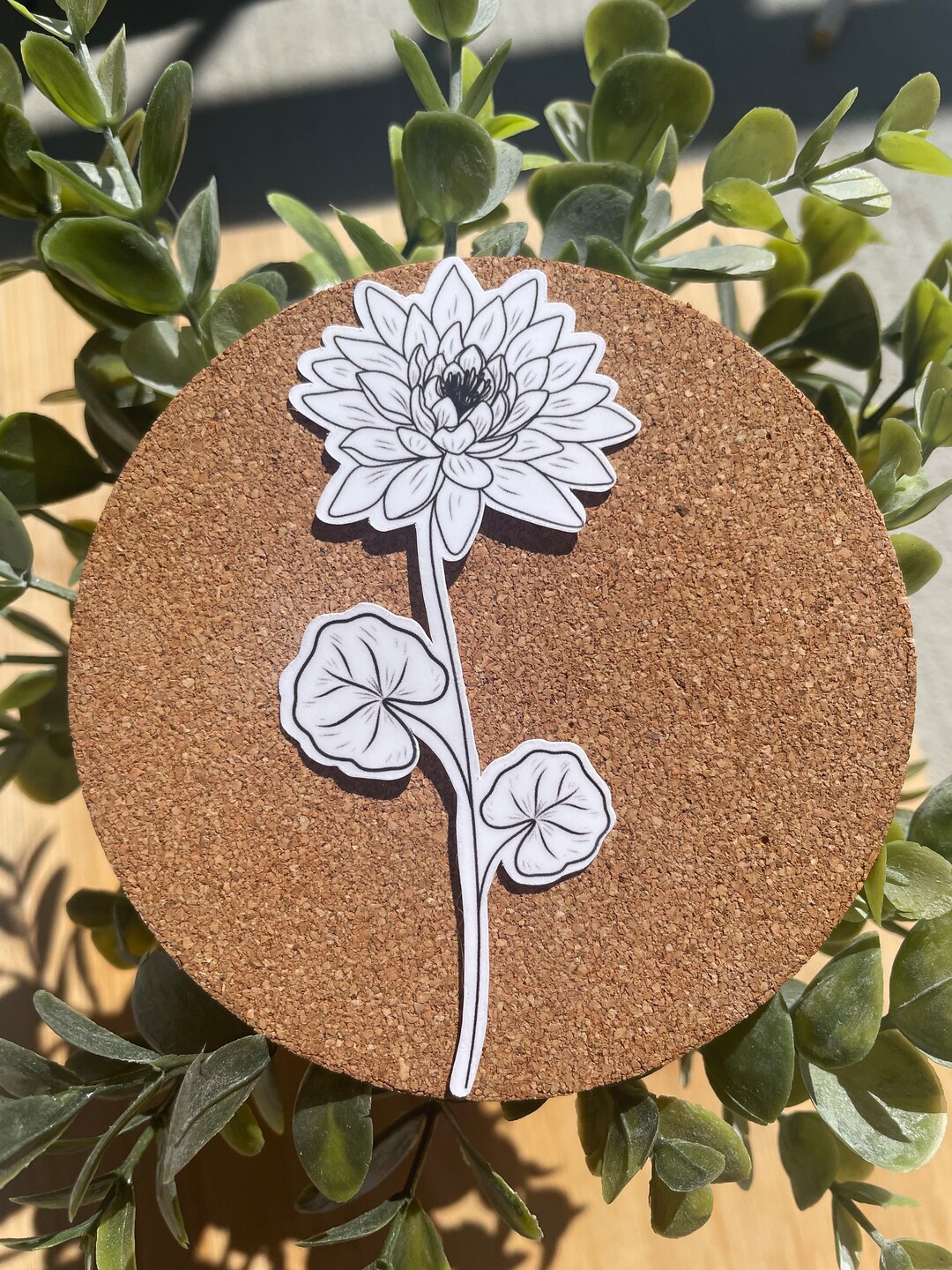 Birth Flower Sticker - Etsy