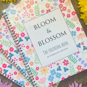 Bloom and Blossom Coloring Book - Etsy