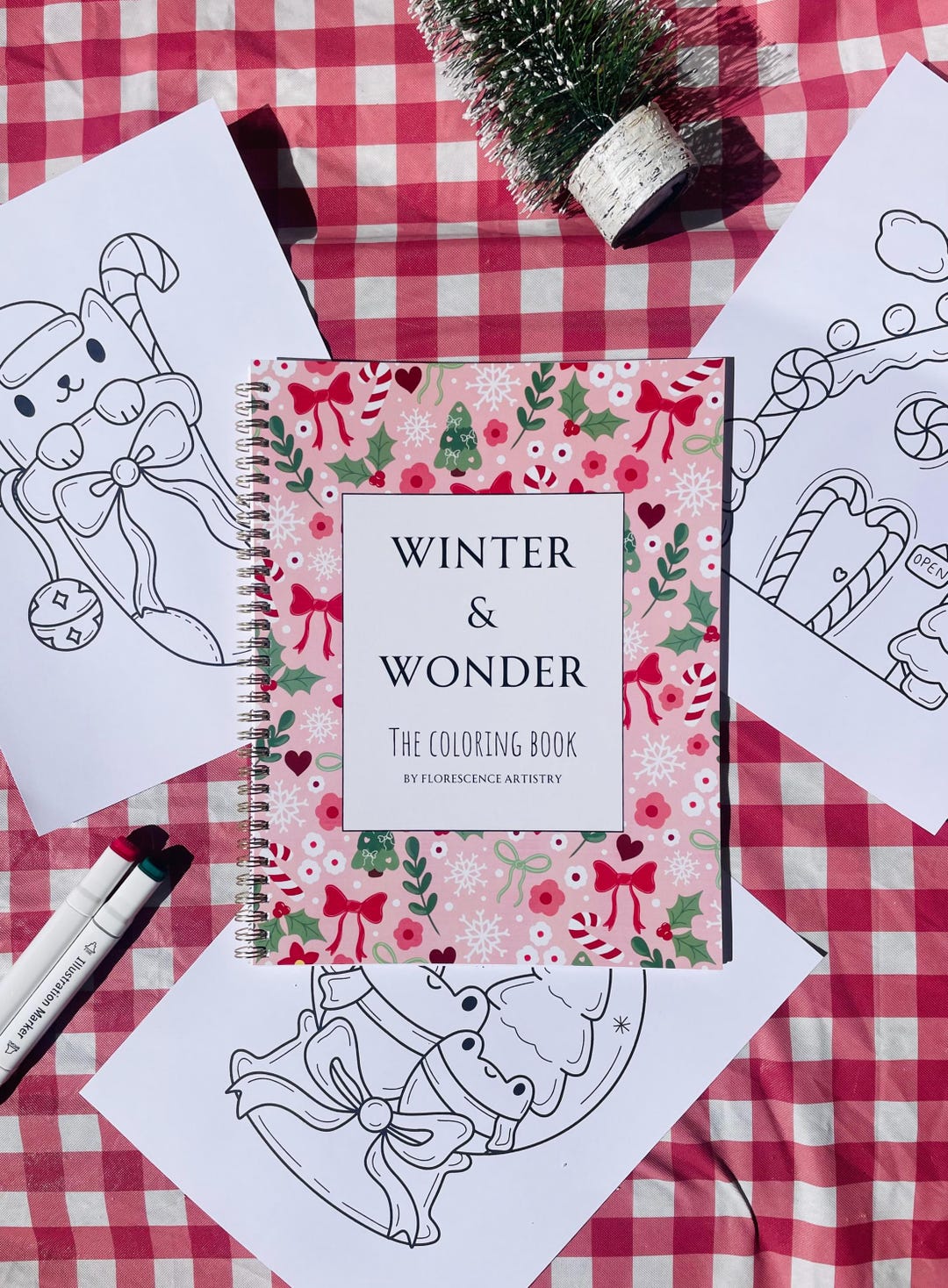 Winter and Wonder Coloring Book - Etsy