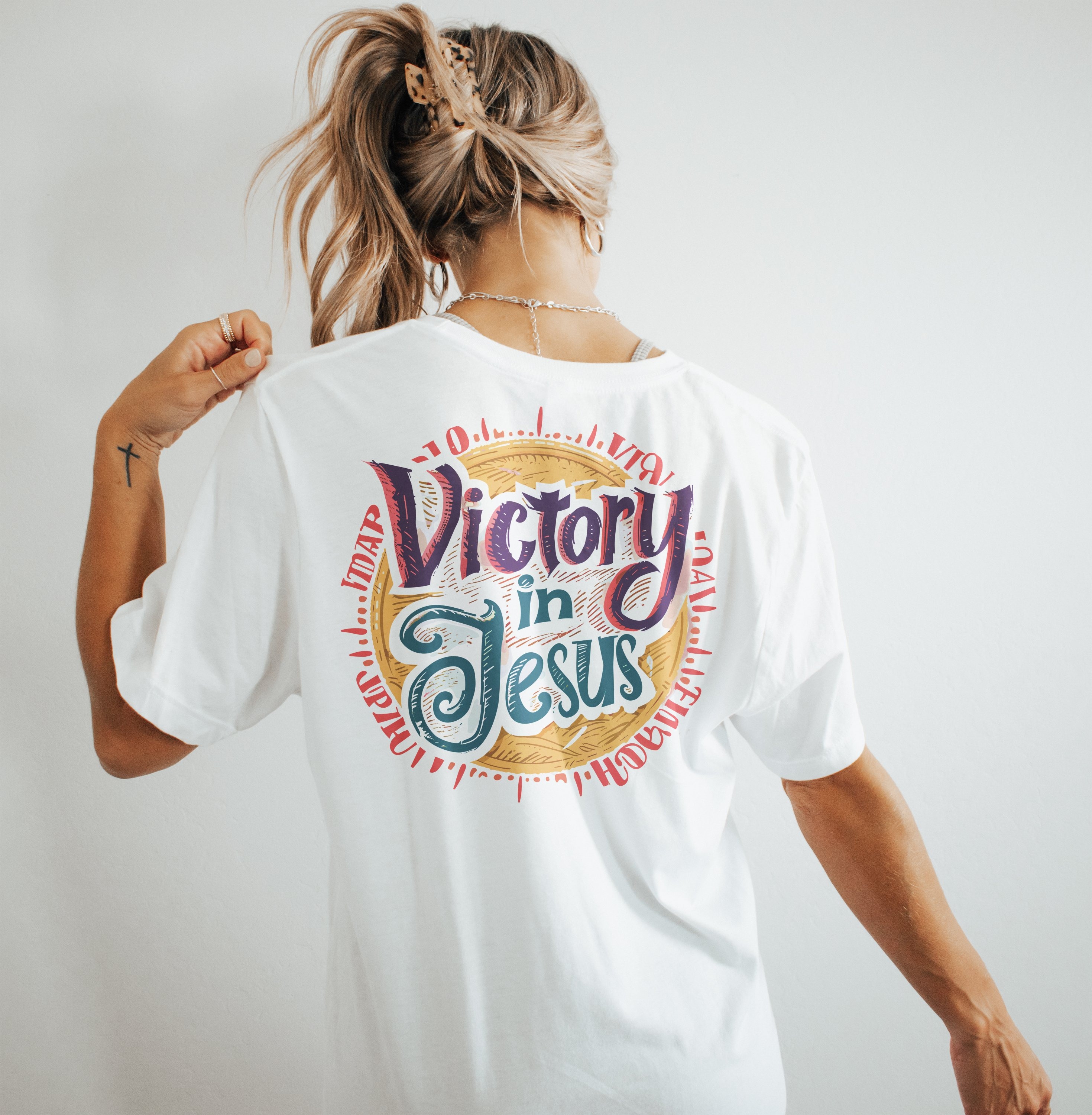 Victory in Jesus Scripture Christian PNG SVG Design for Tshirts ...