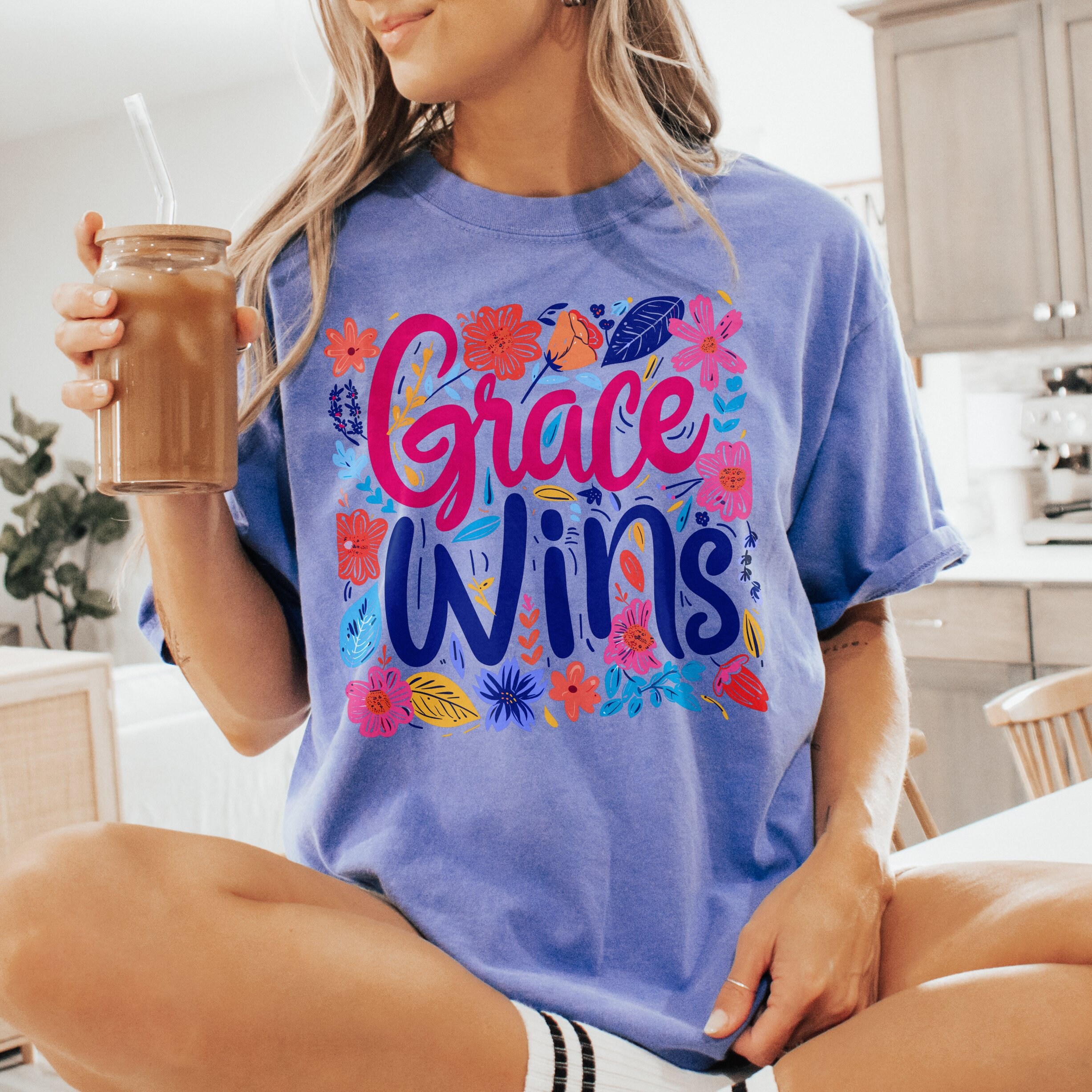 Colorful Fun Christian PNG SVG Design for Tshirts, Religious ...