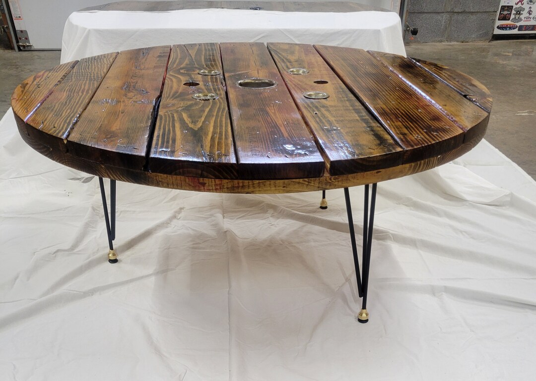 Wire Reel Coffee Table - Etsy