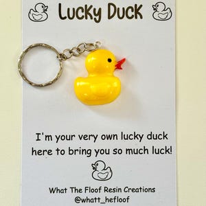 Lucky Duck, Good Luck Charm, New Job, New House, Duck Key Ring, Duck ...