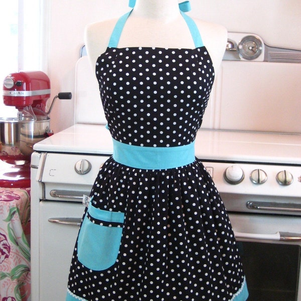 Polka Dot Apron - Etsy