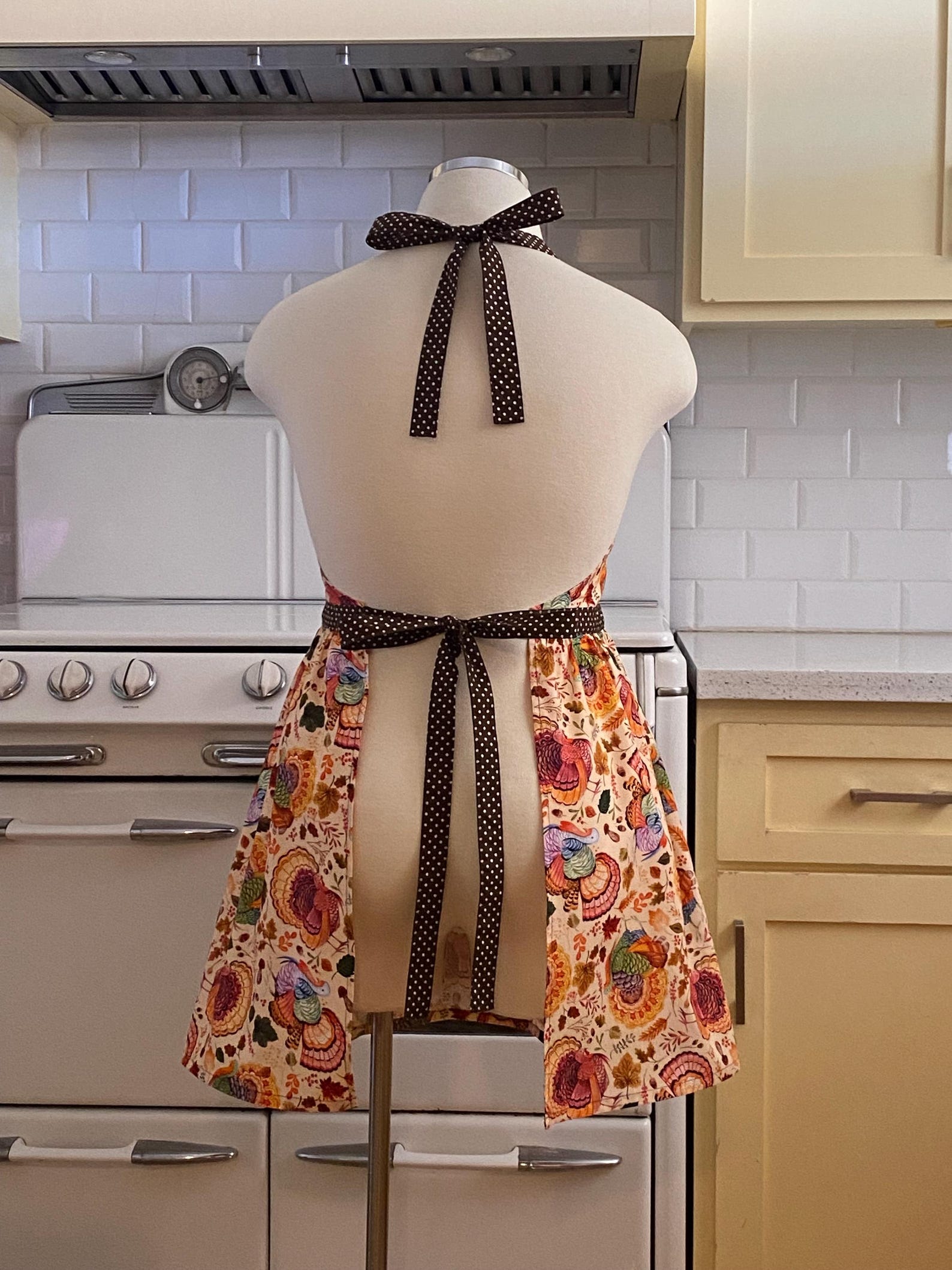 Betty Plus Size Retro Apron - Thanksgiving Holiday Turkey - Etsy