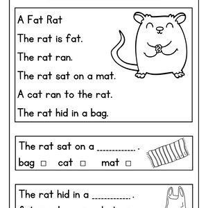 80 CVC Reading Passages for Beginners | Homeschool Reading Material ...