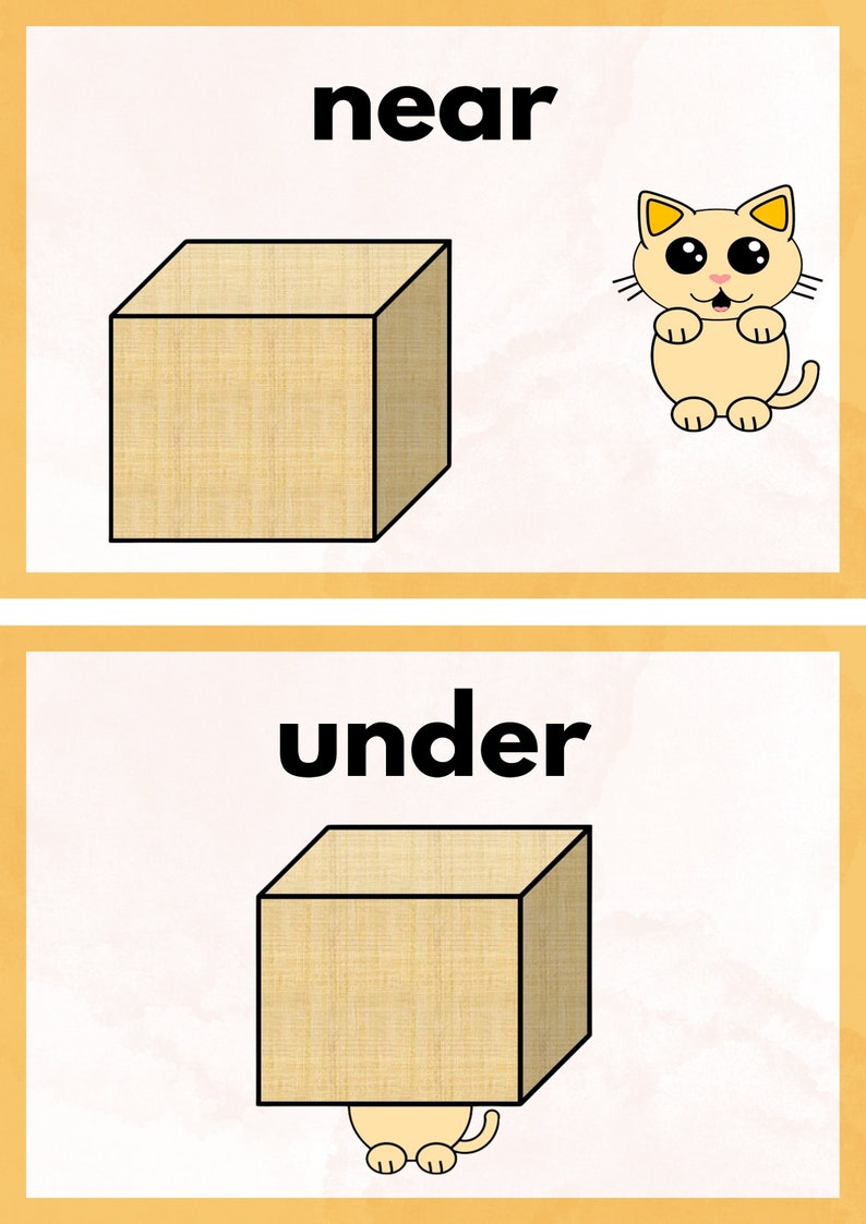 8 Prepositions Flash Cards Wall Card A5 Classroom Resources Homeschool ...