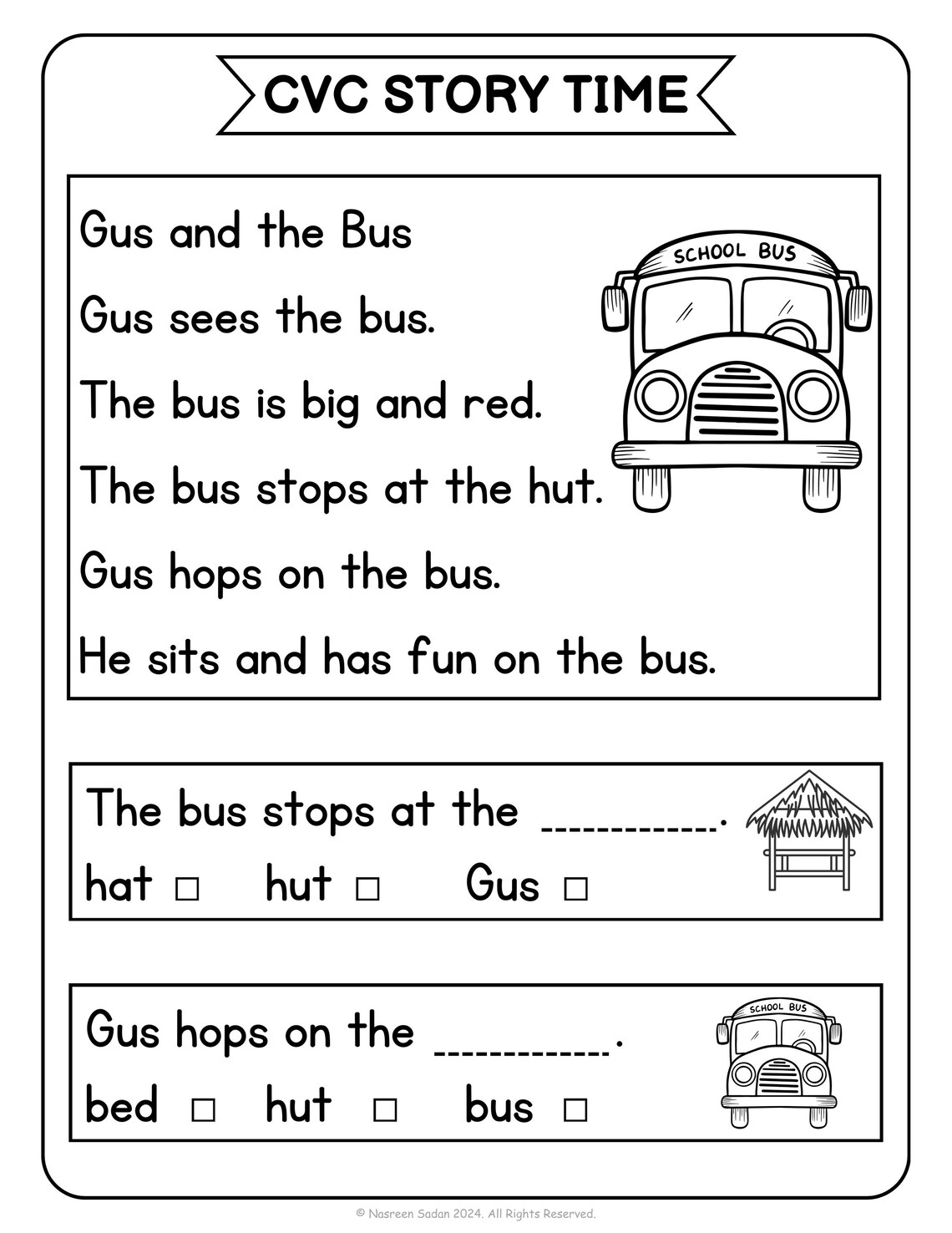 80 CVC Reading Passages for Beginners | Homeschool Reading Material ...